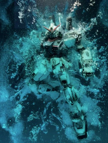 Custom Underwater Gundam Scene Decorations - Takara Model Studio