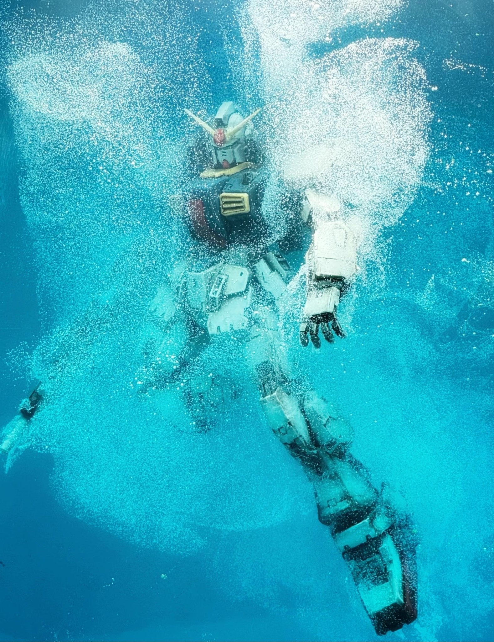 Custom Underwater Gundam Scene Decorations - Takara Model Studio