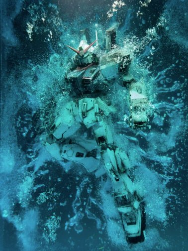Custom Underwater Gundam Scene Decorations - Takara Model Studio