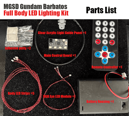 MGSD Barbatos LED Lighting Kit (RGB Remote Control) | Takara Model ...
