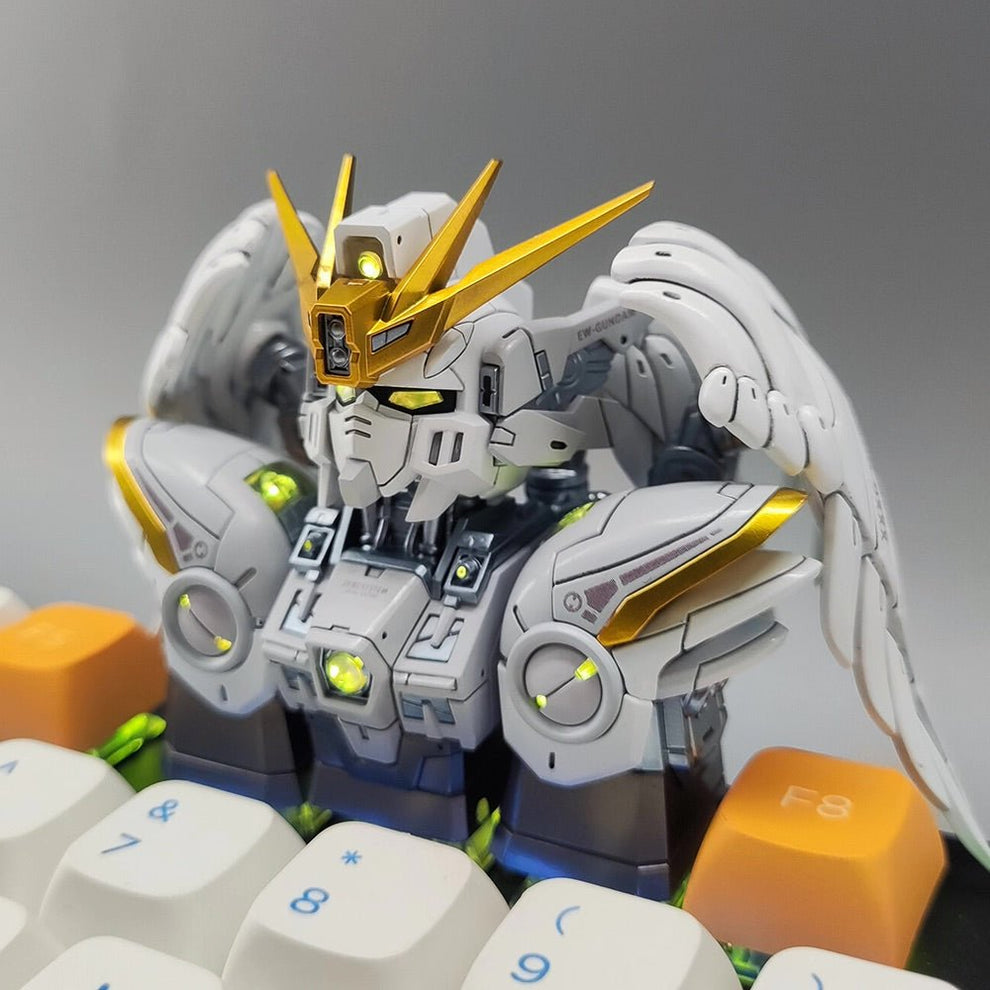 Gundam Wing Zero EW Artisan Keycap | LED Mechanical Keyboard Accessory ...