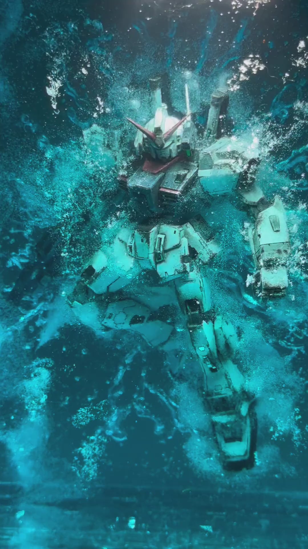 Custom Underwater Gundam Scene Decorations - Takara Model Studio